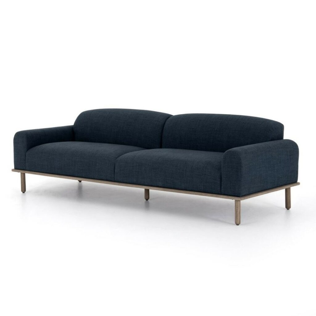 Aaron Blue Sofa - Stage Right Rentals